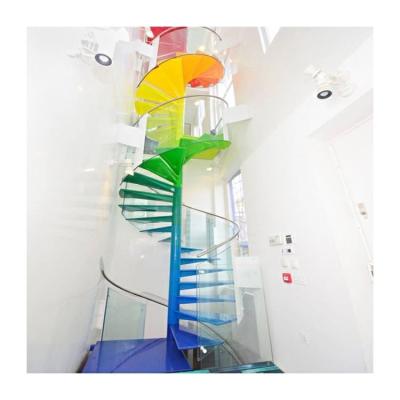 Cina Decorative metal stairs modern stainless steel design stairs wrought iron spiral staircase in vendita