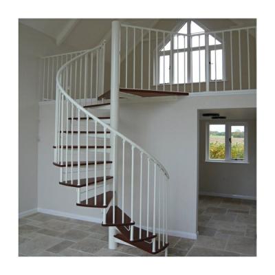Cina Customized acacia wood stair treads modern design used spiral staircase in vendita