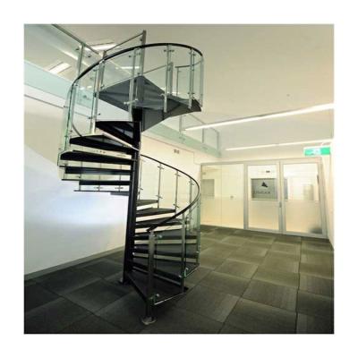 Cina Central beam crystal spiral stair spiral wood staircase in vendita