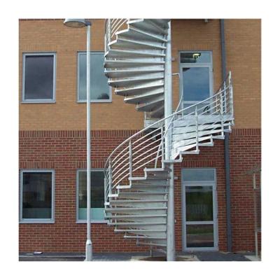 Cina Steel railing stairs wrought iron staircase railing design metal handrail spiral stair kits in vendita