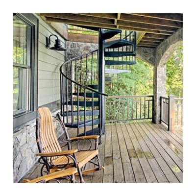 Cina Stainless steel housing stairs design cast iron circular staircase used metal spiral stair in vendita