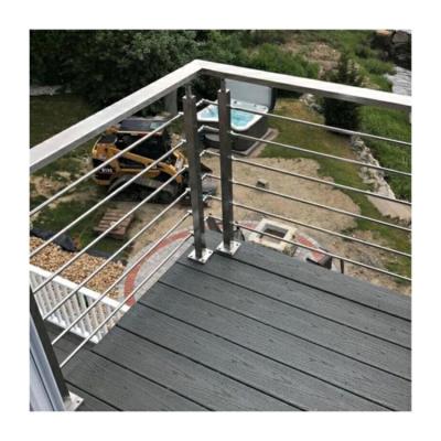 Cina Namibia style black aluminum rod fence metal balcony fence in vendita