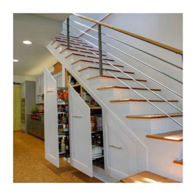 Cina Zambia popular exterior rod balustrade pressure treated stair railing in vendita