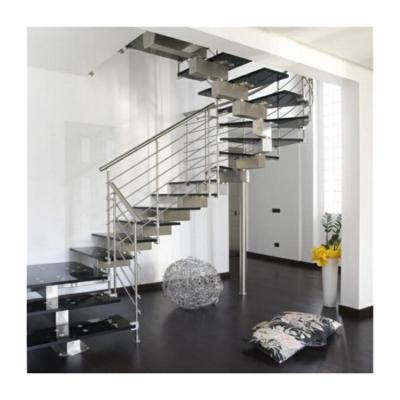 Cina Uganda popular internal rod balustrade stair railing cost per linear foot in vendita
