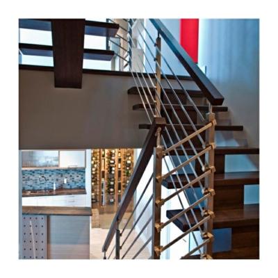 Cina Panama design steel picket rod fence panels custom stair rod railing in vendita