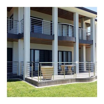 Cina New Zealand style metal rod fence rails white wrought iron porch railing in vendita