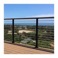 China Belize style custom made rod railing pre assembled wood deck railing for sale