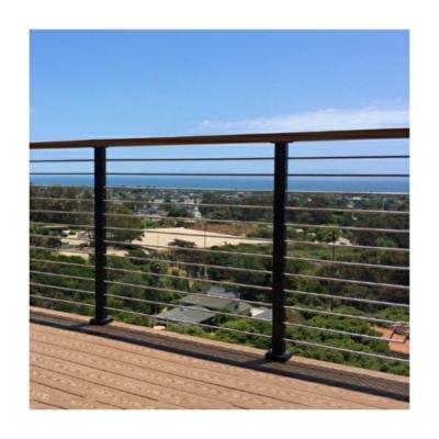 Cina Singapore style black rod iron railing different styles of deck railings in vendita