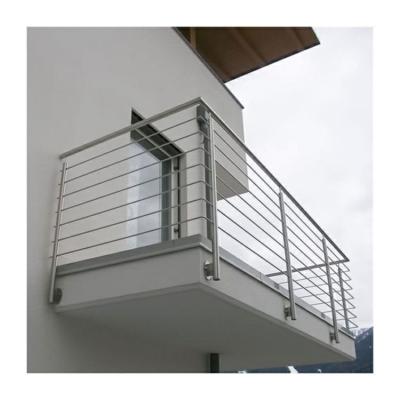 China Guinea Style Glass Steel Balcony Railing  4 Foot Metal Rod Fence Te koop
