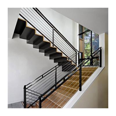 China Inside House Rod Stair Railing With Prefabricated Metal Rod Fence Panels Te koop