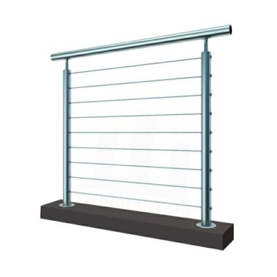 Cina Steel balustrade stainless steel cable wire balustrade kit railing in vendita