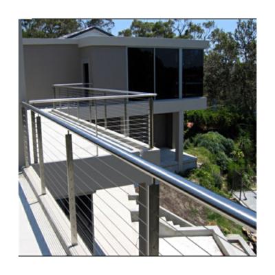 Cina Roof terrace glass balustrade stainless steel cable railing prices poultry wire fence in vendita