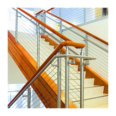 China Pvc handrails for stairs high tension cable barrier 9 gauge fence wire for sale