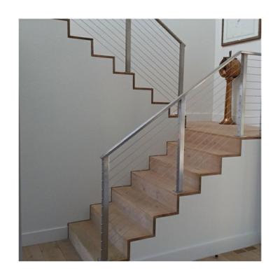 China Pvc handrails for stairs high tension cable barrier 9 gauge fence wire for sale