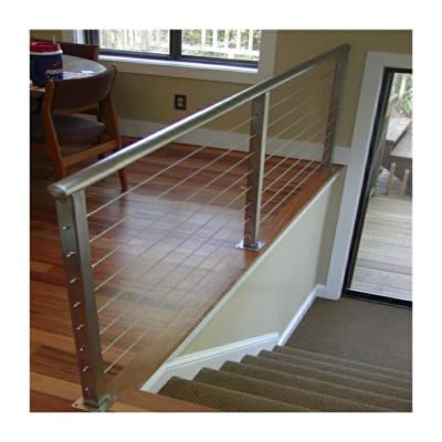 China Patio balustrade metal wire railing system wire trellis on colorbond fence for sale