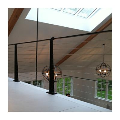 Cina Small patio fence black wire railing plastic covered wire fencing in vendita