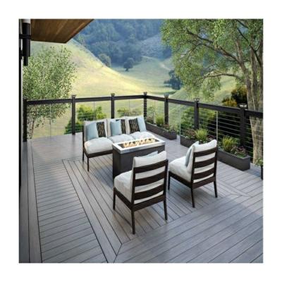 Cina Cable balcony railing stainless steel wire railing black woven wire fence in vendita