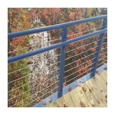 Cina Canada stainless steel wire balustrade posts barbed wire fencing cost per metre in vendita
