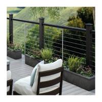 China Mauritius wire balustrade installation wire rail fence for sale