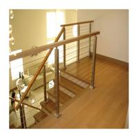 China Glass railing patio wire deck railing posts livewire fence supply for sale