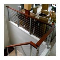 China Glass railing patio wire deck railing posts livewire fence supply for sale
