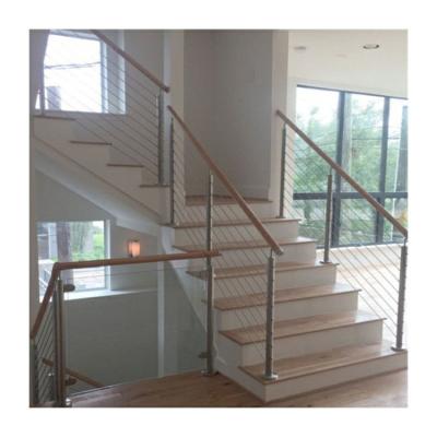 Cina Black patio railing modern wire stair railing 2 ft black welded wire fence in vendita