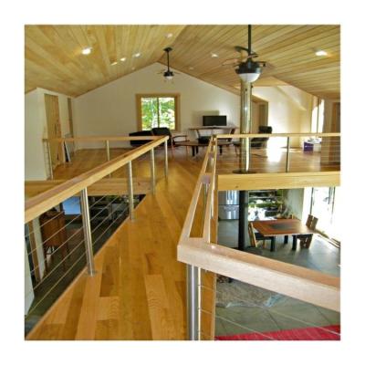 Cina Garden patio fence deck railing with hog wire taut wire fence in vendita