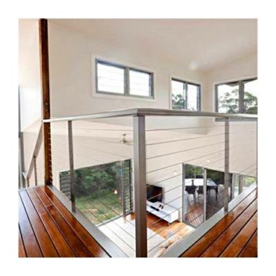Cina Modern patio railing wire railing fencing board fence with wire in vendita