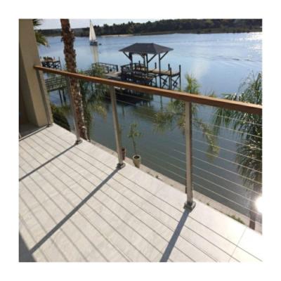 中国 Handrail balcony tension wire stair railing paddock fence with wire 販売のため