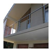 China Balcony wire balustrade wire rope deck railing split rail with wire fence for sale