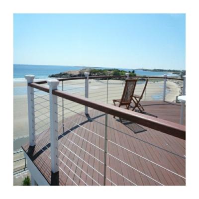 中国 Glass handrails for balcony wire porch railing 4 ft green wire fencing 販売のため