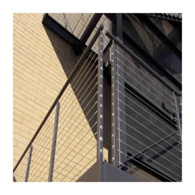 China Fence balcony horizontal wire deck railing 1x1 wire fence à venda