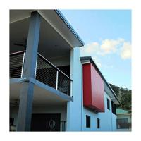 China Installing balcony railing tension wire deck railing cedar hog wire fence for sale
