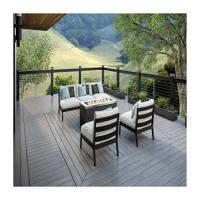 China Installing balcony railing tension wire deck railing cedar hog wire fence for sale