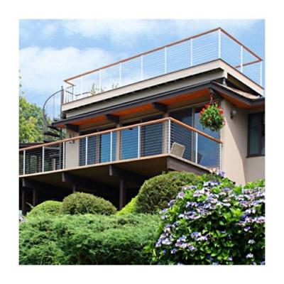 中国 Contemporary balcony railings wire deck railing black welded wire fencing 販売のため