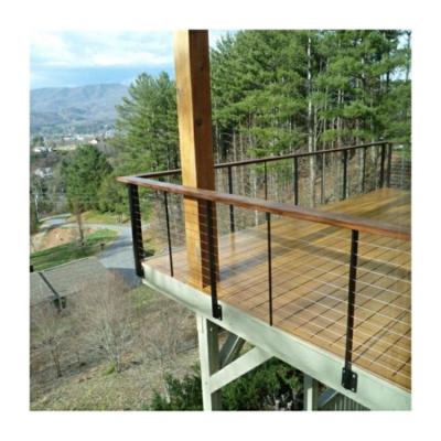 中国 Iron balcony pipe fence with cable cost to install wire fence 販売のため