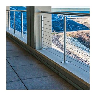 Китай Glass balcony railing black metal cable railing master wire fence продается