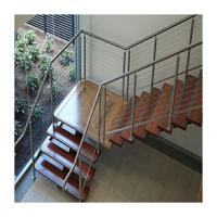 China Staircase custom cable railing cost to install barbed wire fence for sale