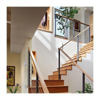 China Staircase custom cable railing cost to install barbed wire fence for sale
