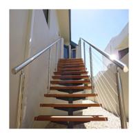 China Staircase custom cable railing cost to install barbed wire fence for sale