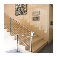 China Staircase custom cable railing cost to install barbed wire fence for sale