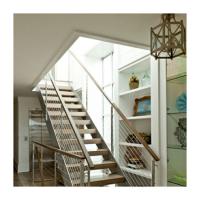 China Staircase custom cable railing cost to install barbed wire fence for sale