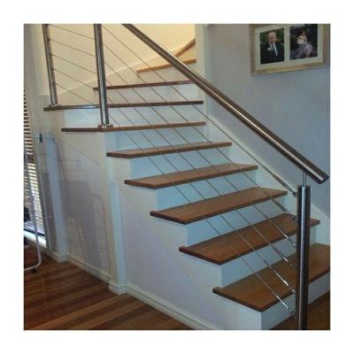 Cina Staircase cable railing price green coated wire fencing in vendita