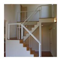 China Building deck stair railings cable railing interior plain wire fencing for sale