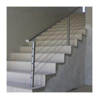 China Building deck stair railings cable railing interior plain wire fencing for sale