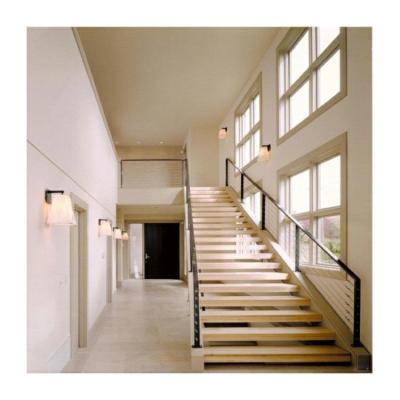 中国 Black stair railing outdoor vertical cable deck railing systems 5 strand barbed wire fence 販売のため
