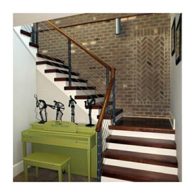 中国 Simple outdoor stair railing how to build a cable deck railing wire fence price 販売のため