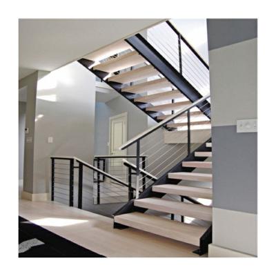 Cina Handrail outdoor stairs how to install cable wire railing chain link fence bottom wire in vendita
