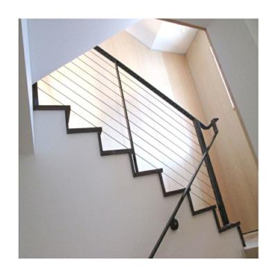 Cina Handrail outdoor stairs how to install cable wire railing chain link fence bottom wire in vendita