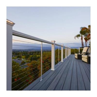 中国 Decorative roof railing cable deck railing code white wire fencing 販売のため